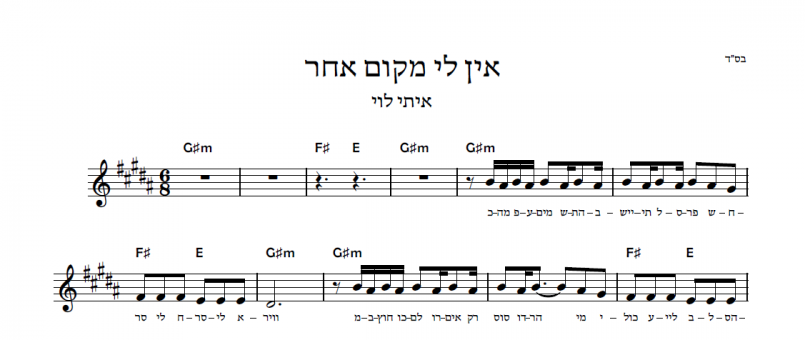 Tab4u תווים לשירים תווים לגיטרה